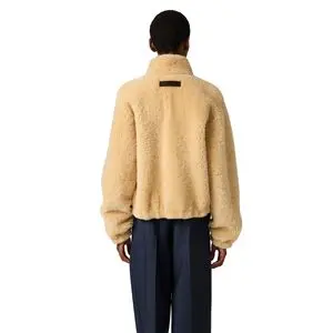 Miu Miu Shearling Blouson Jacket - Vanilla