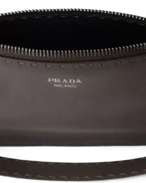 Prada Antiqued Leather Pouch