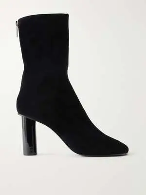 Paris Texas Alice Suede Ankle Boots - Black