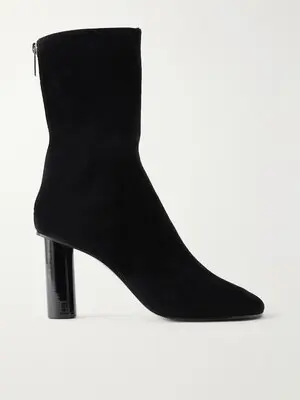 Paris Texas Alice Suede Ankle Boots - Black