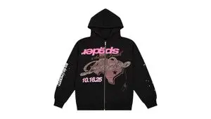 SP5DER Rodeo Texas Zip Hoodie - Black