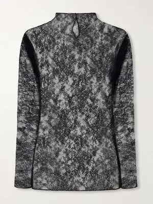Carine Gilson Lace Top - Black