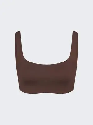 NIKESKIMS Matte Scoop Neck Bra Dark Sepia