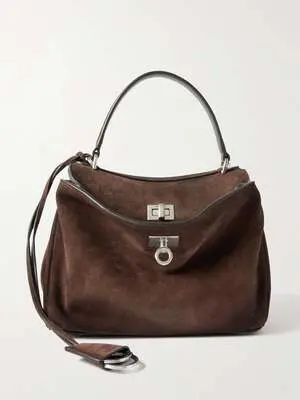 Balenciaga Rodeo Mini Suede Tote - Brown