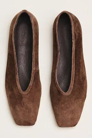 TONY BIANCO Bianca Ballet Flats - Espresso Suede