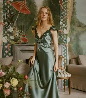 DÔEN Fiona Dress - Dulac Green