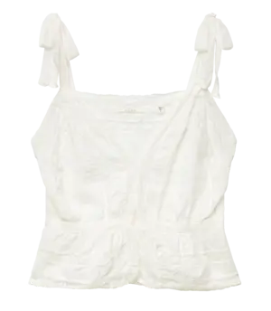 DÔEN Hertise Top With Lace Trim