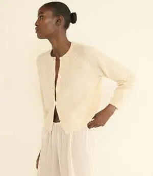 DÔEN Peroline Cashmere Cardigan With Mother-of-pearl Buttons