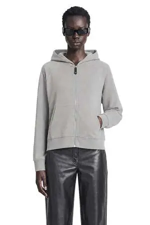 Max Mara Technical Cotton Zip-up Hoodie