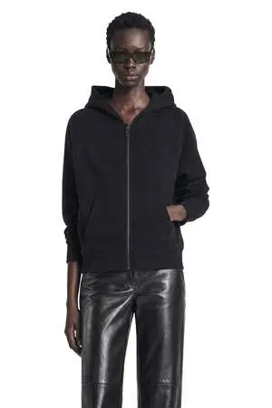 Max Mara Technical Cotton Zip-up Hoodie