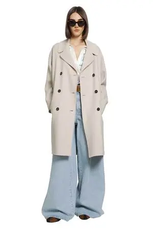 Max Mara Double-breasted Wool Midi Coat