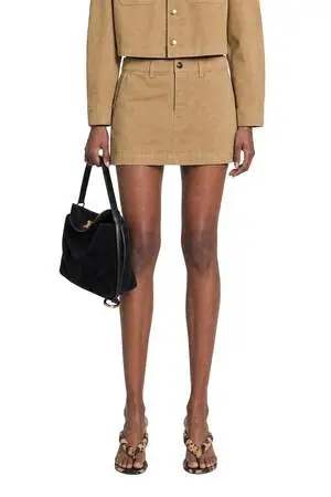 Balenciaga Mini Cotton Twill Skirt