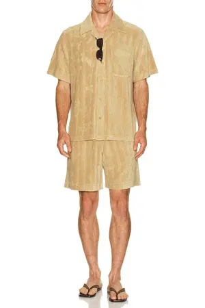 J. Lindeberg Allan Stripe Terry Shorts
