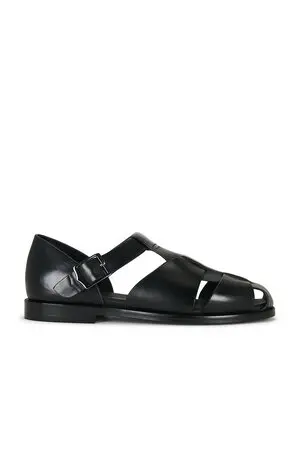 G.H.BASS Potter Flat Sandals - Black