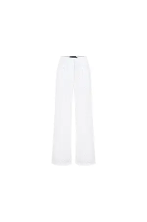 EXQUISE Broderie Anglaise Fabric Pants