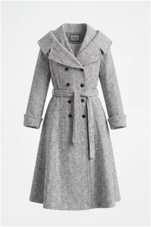 LUNA FASHION HOUSE Wool Wrap Coat