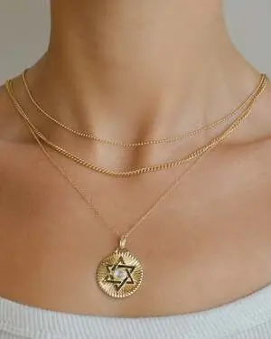 Anzie 14k Mini Ball Chain Necklace