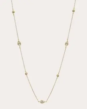 Anzie Topaz Cléo Alice Station Necklace