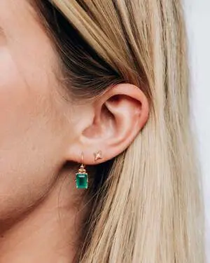 Anzie Topaz Jac+jo Mini Gothic Stud Earring