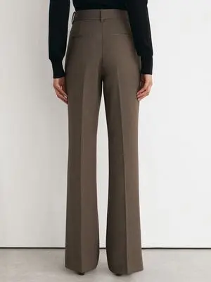 REISS Gabi Puppytooth Flared Suit Trousers