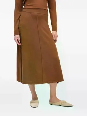 Chinti & Parker A-line Midi Midi Skirt - Brown