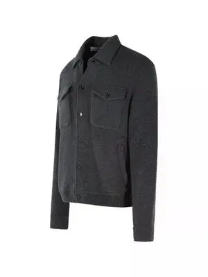 LARDINI Knitted Button-up Jacket