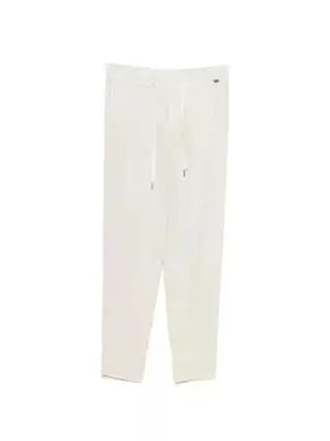 MARCCAIN Rhodos Drawstring Elasticated-waist Trousers - Neutrals
