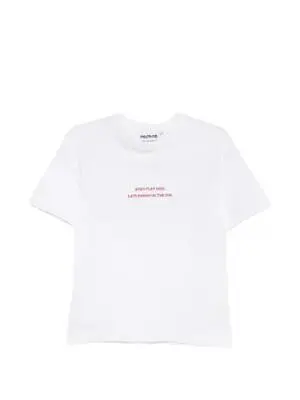 GEORGE. Slogan-print T-shirt - White