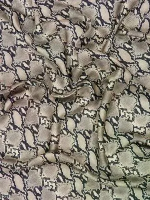 PAULA Snakeskin Printed Twill Scarf