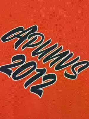 AAPE BY *A BATHING APE Moonface Logo-print T-shirt - Orange
