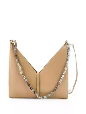 Givenchy Cut Out Leather Small Shoulder Bag - Neutrals