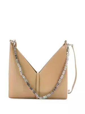 Givenchy Cut Out Leather Shoulder Bag - Neutrals
