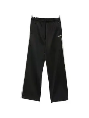 ANIYE BY Sienna Lace-trim Side-stripe Track Pants - Black