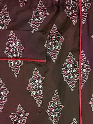 F.R.S FOR RESTLESS SLEEPERS Diamond Print Silk Trousers
