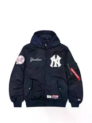 New Era Mlb New York Yankees Hooded Jacket - Blue