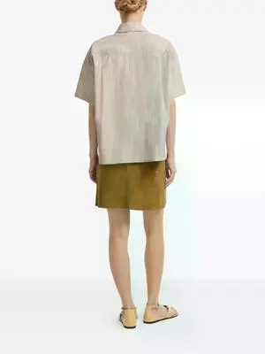 YVES SALOMON Buttons Double-sided Mini Skirt