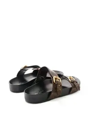 LOUIS VUITTON 2017 Monogram Bondia Flat Sandals