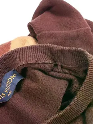 LOUIS VUITTON 2010s Intarsia-knit T-shirt
