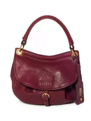 Miu Miu Rendez-vous Nappa Leather Bag - Red