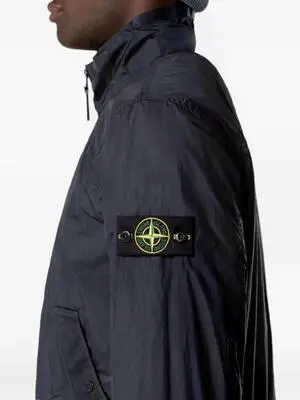 Stone Island Crinkle Reps Ny Stand-collar Jacket - Blue