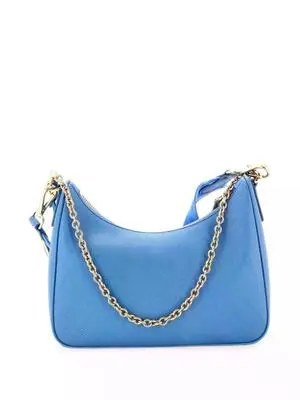 Prada Re-edition 2005 Shoulder Bag Saffiano Leather Small Crossbody Bag - Blue