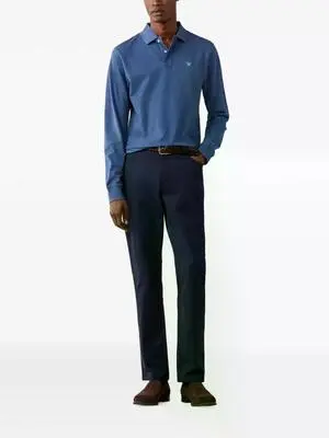 HACKETT LONDON Logo-embroidered Pique Polo Shirt