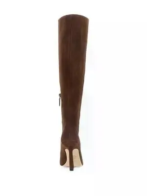 STUART WEITZMAN Pointed-toe Suede Knee-high Boots