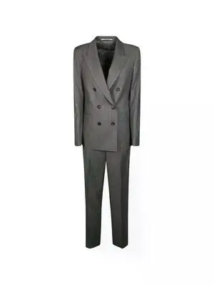 Tagliatore Cutter Sequin-embellished Pinstripe Suit