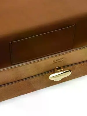 Savette Symmetry Slim Suede Clutch Bag