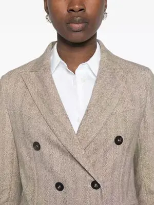 CIRCOLO 1901 Double-breasted Herringbone Jacket