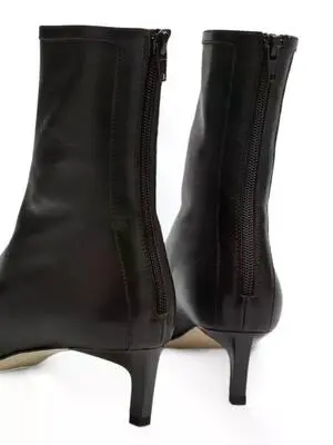 Dear Frances Fio Pointed-toe Leather Ankle Boots
