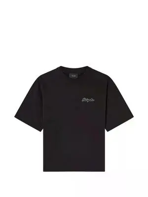 Axel Arigato Logo-embroidered T-shirt - Black