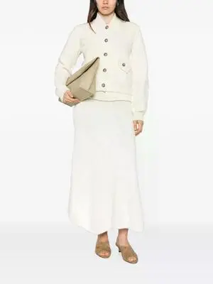 ERMANNO FIRENZE Crochet Patch Button-up Cardigan