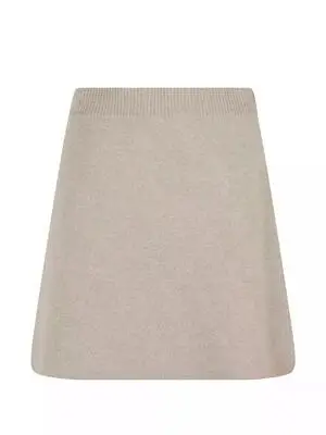 LISA YANG Ribbed-knit A-line Skirt - Neutrals